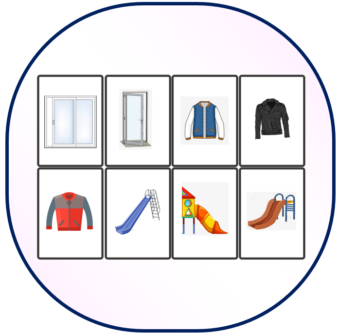 Card Deck: Non-Identical Matching (PDF Download) – Autism Visual Designs