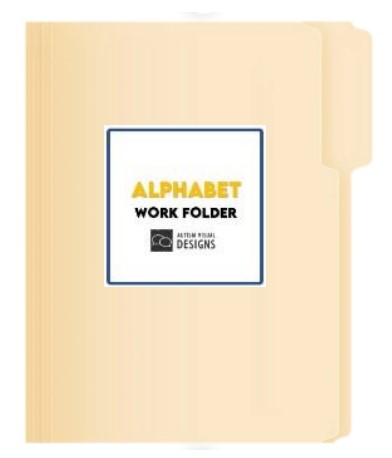 Work Folder: Alphabet (PDF Download) – Autism Visual Designs