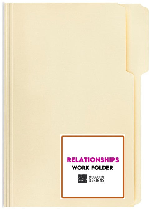 Work Folder: Relationship Classes – Autism Visual Designs