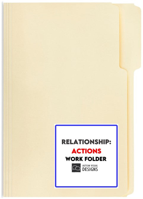 Work Folder: Relationship Actions – Autism Visual Designs