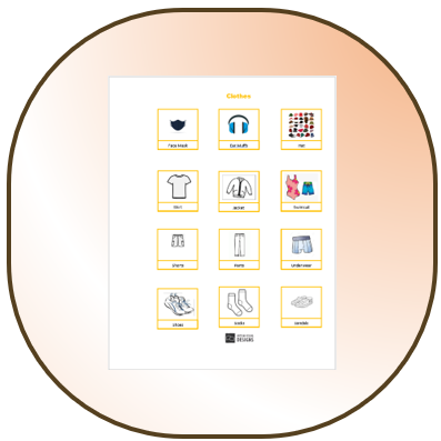 PECS Expansion Pages: Clothes & Body Parts (PDF Download) – Autism ...