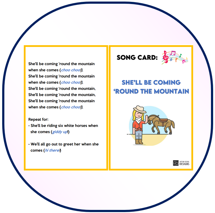 Song (SSR) Cards (Deck 4) (PDF Download) – Autism Visual Designs