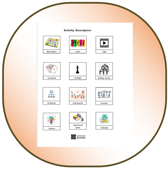 PECS Expansion Pages: Adjectives: Activity – Autism Visual Designs