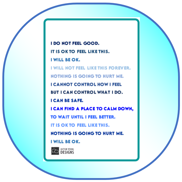 TEST Coping Card: Emotional Escalation (PDF Download) – Autism Visual ...