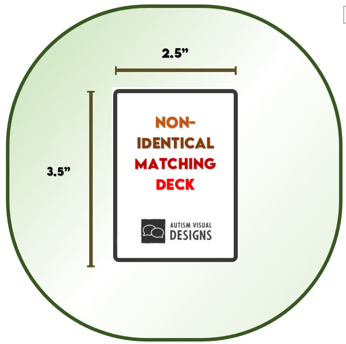Card Deck: Non-Identical Matching – Autism Visual Designs